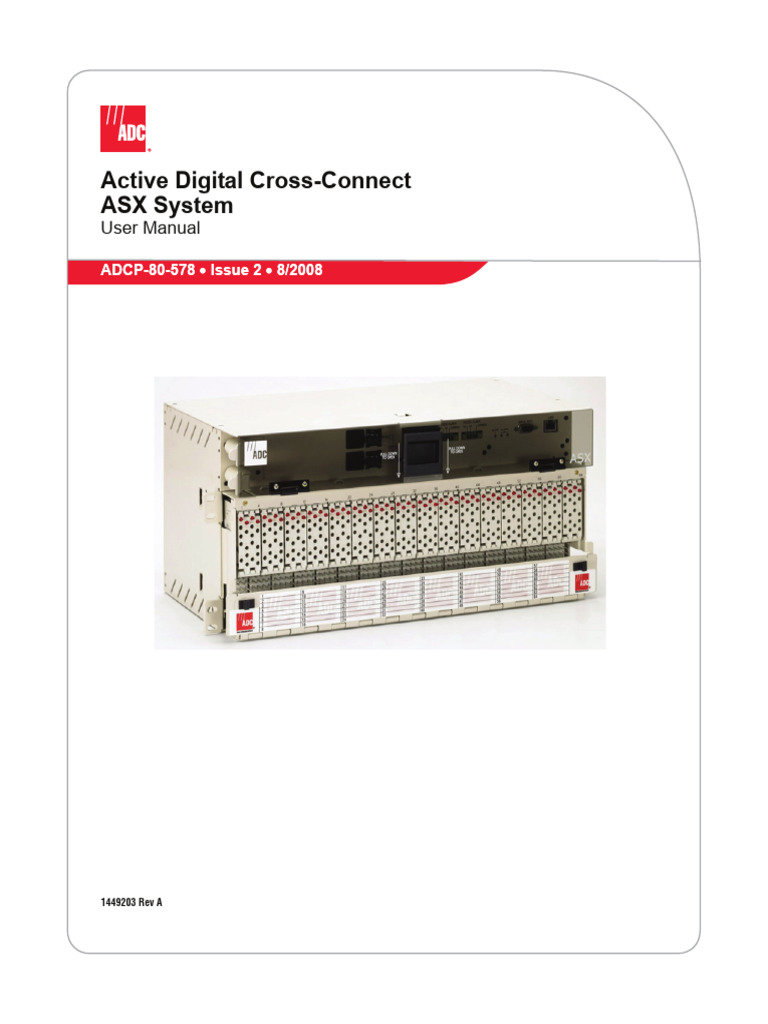 ADX ASX System Manual | PDF | Computer Engineering | Network Architecture