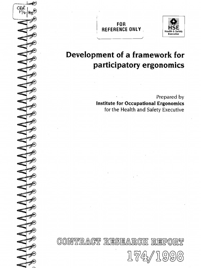 Development of A Framework For Participatory Ergonomics | PDF