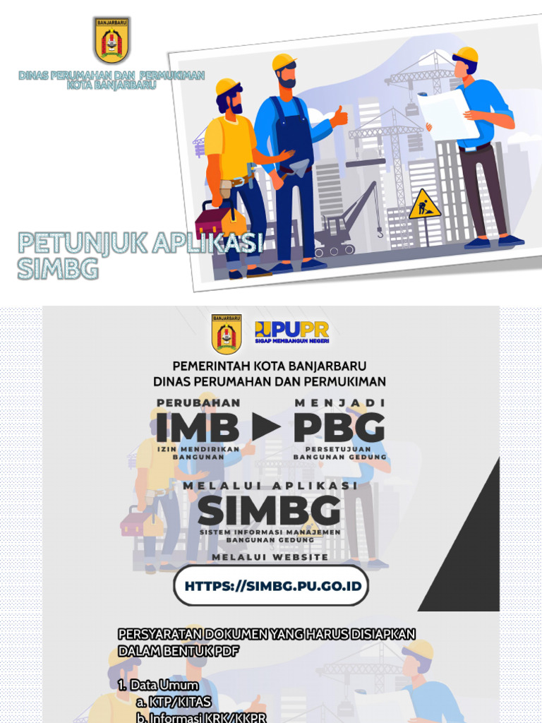 Panduan Pendaftaran SIMBG Banjarbaru | PDF