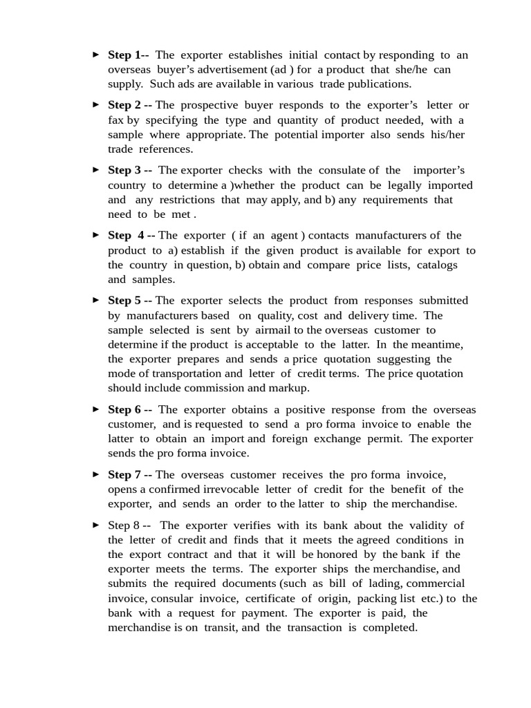 Exporting Steps | PDF