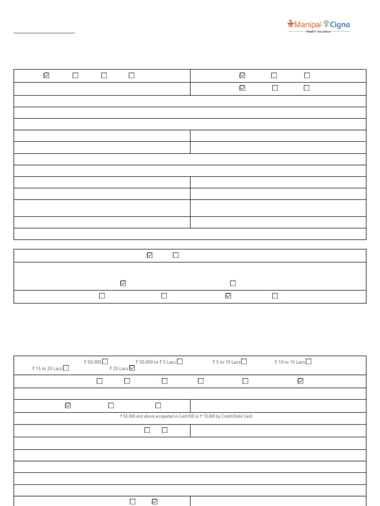 Appform 3500465099 | PDF | Insurance | Medical Specialties