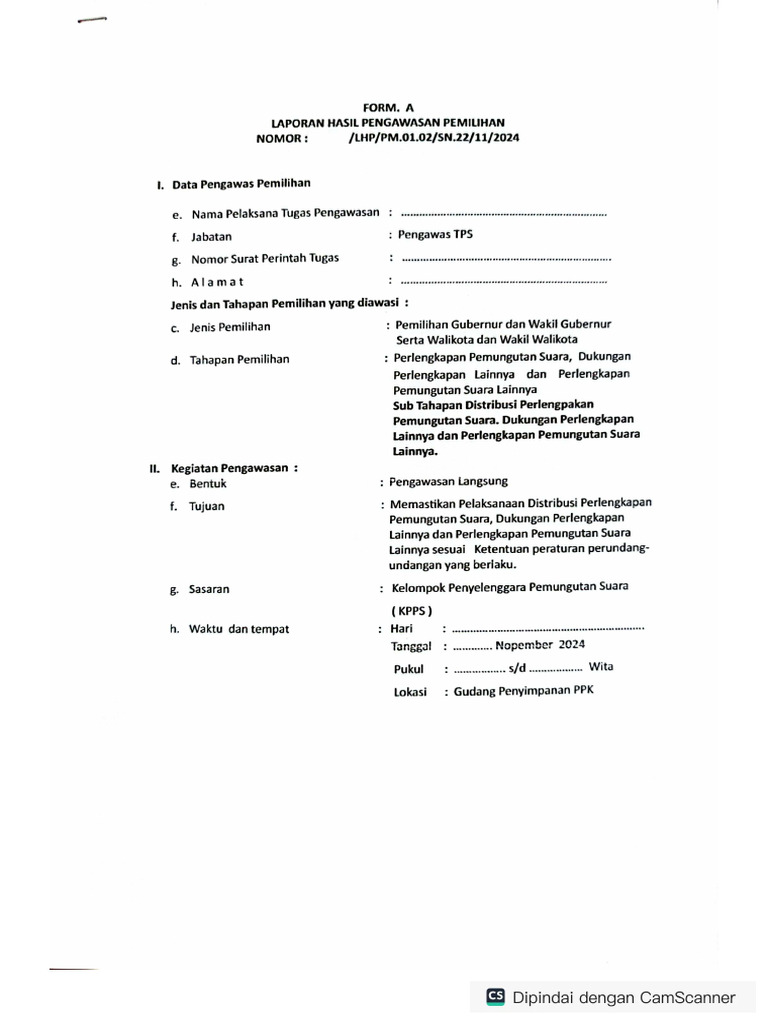 LHP Penjemputan Kotak Suara | PDF