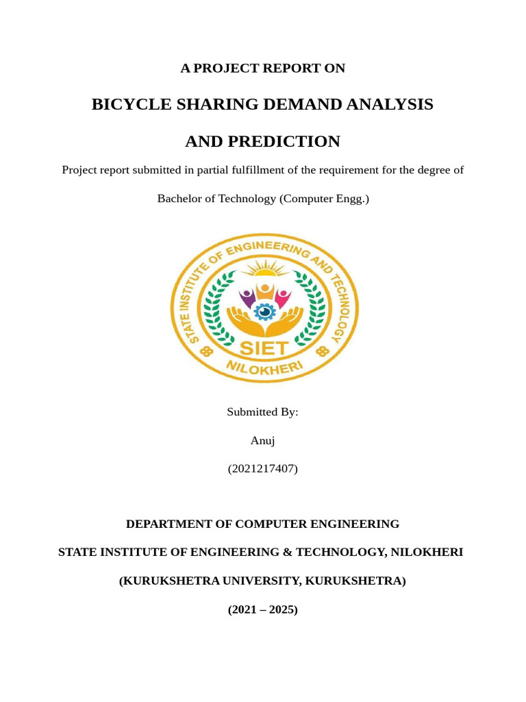 REPORT This Is | PDF | Regression Analysis | Machine Learning