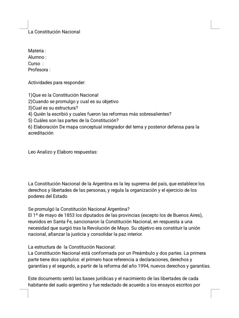 La Constitución Nacional Pdf