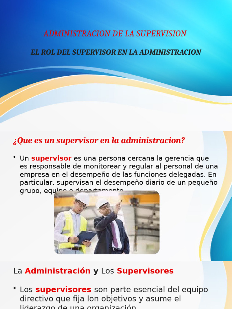 Administracion de La Supervision | PDF | Business | Economias