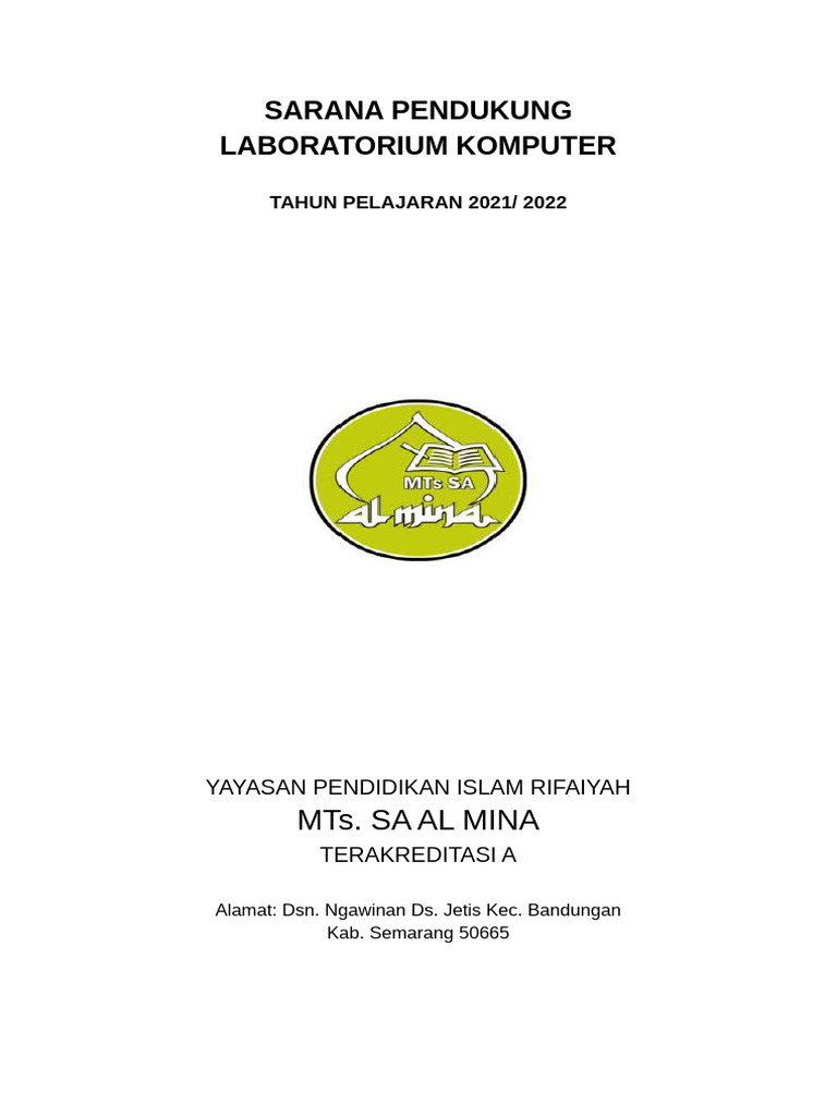 1.5.1 Sarana Pendukung Lab Komputer | PDF