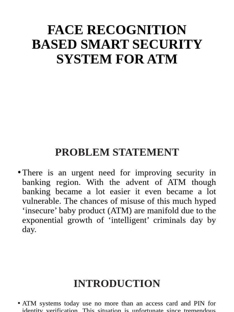 Smart Atm | PDF