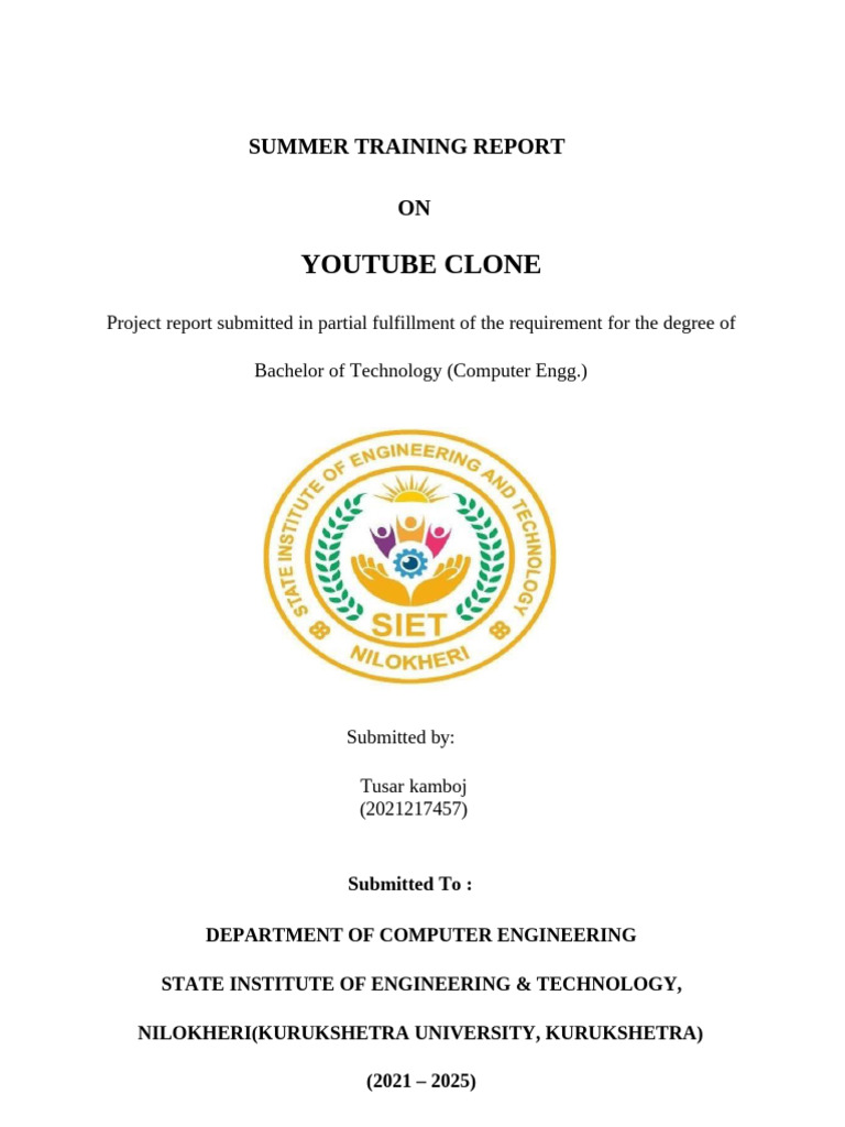 YouTube Clone | PDF | Document Object Model | Html