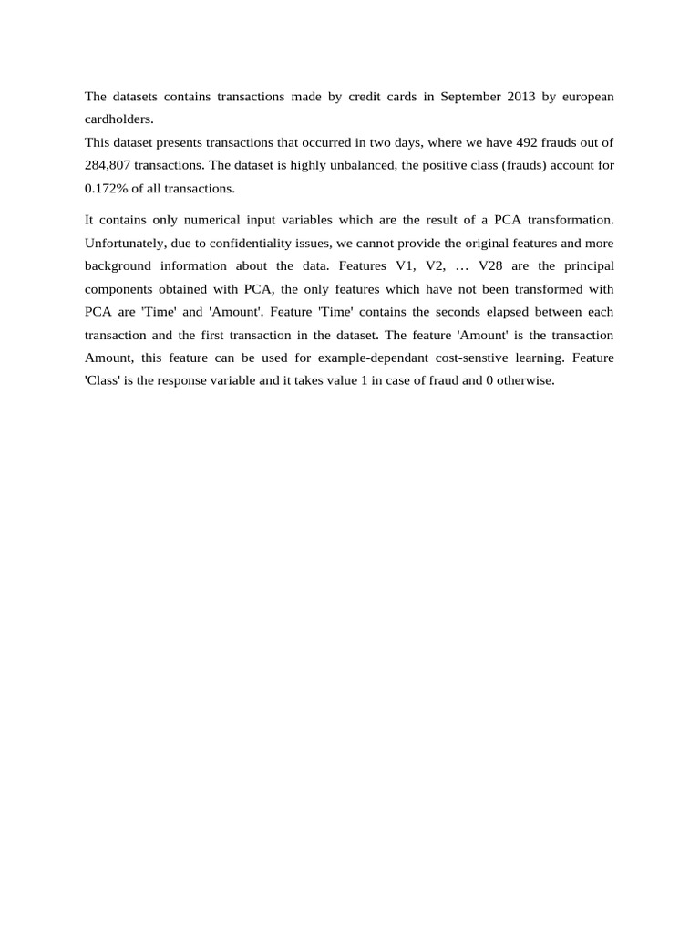 Dataset Link and Description | PDF