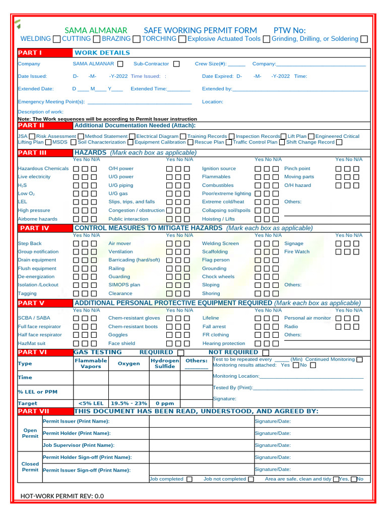 PTW HOT Model | PDF | Safety | Occupational Safety And Health