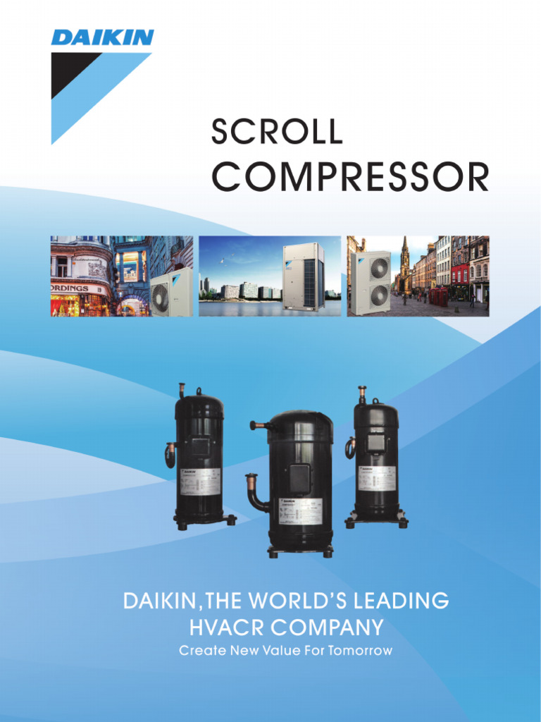 Daikin Scroll Compressors 2017-2018 | PDF | Power Inverter | Evaporation