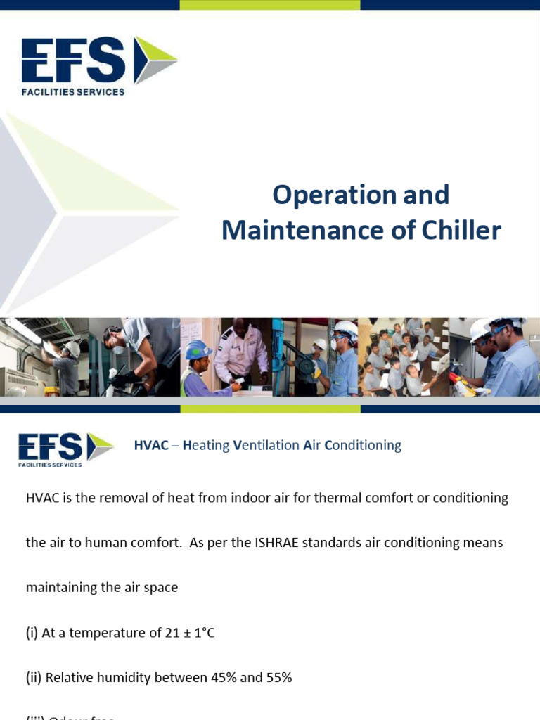 EFS Chiller Training | PDF | Air Conditioning | Humidity