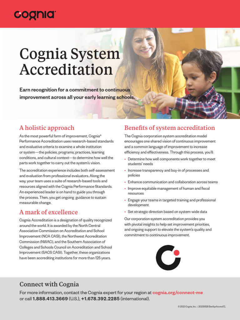 Cognia System Accreditation Flyer | PDF | Business