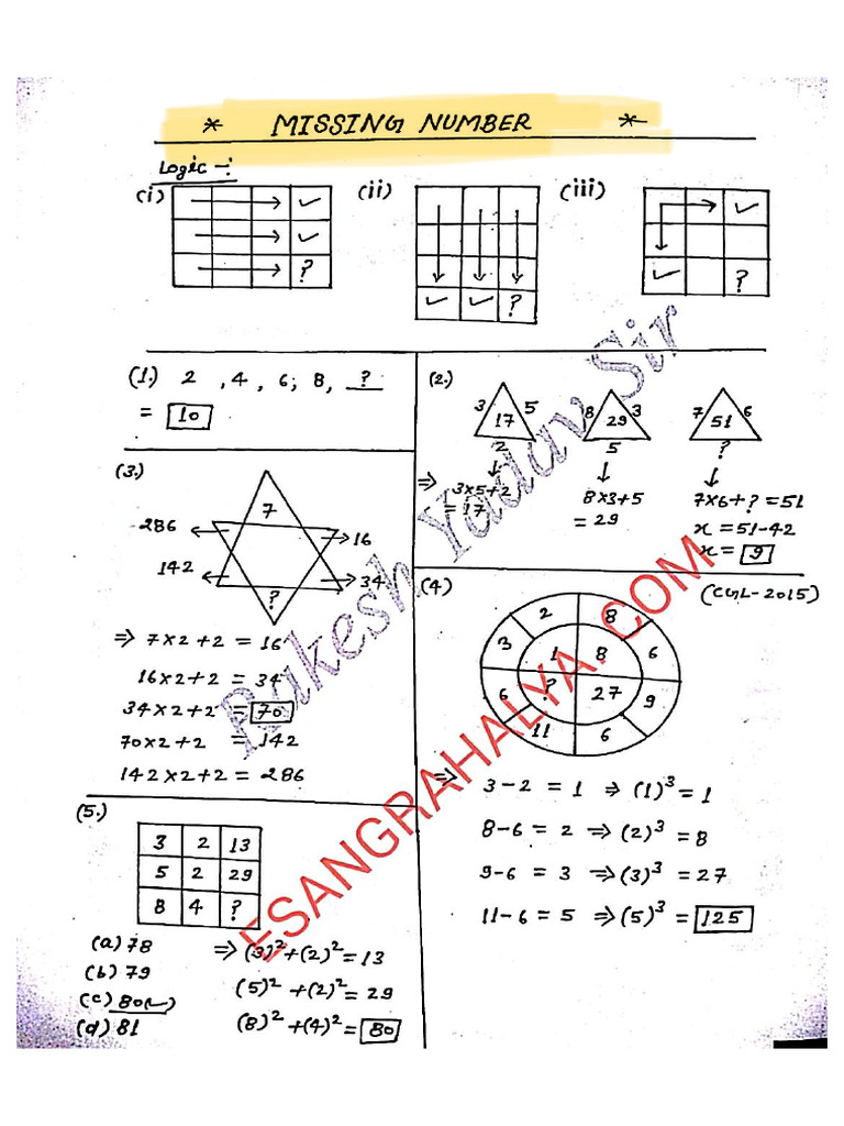 Missing No (Reasoning) | PDF