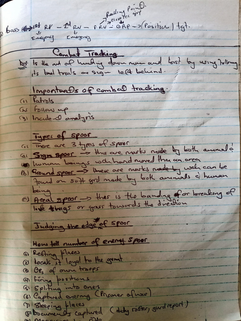 Tracking Notes | PDF