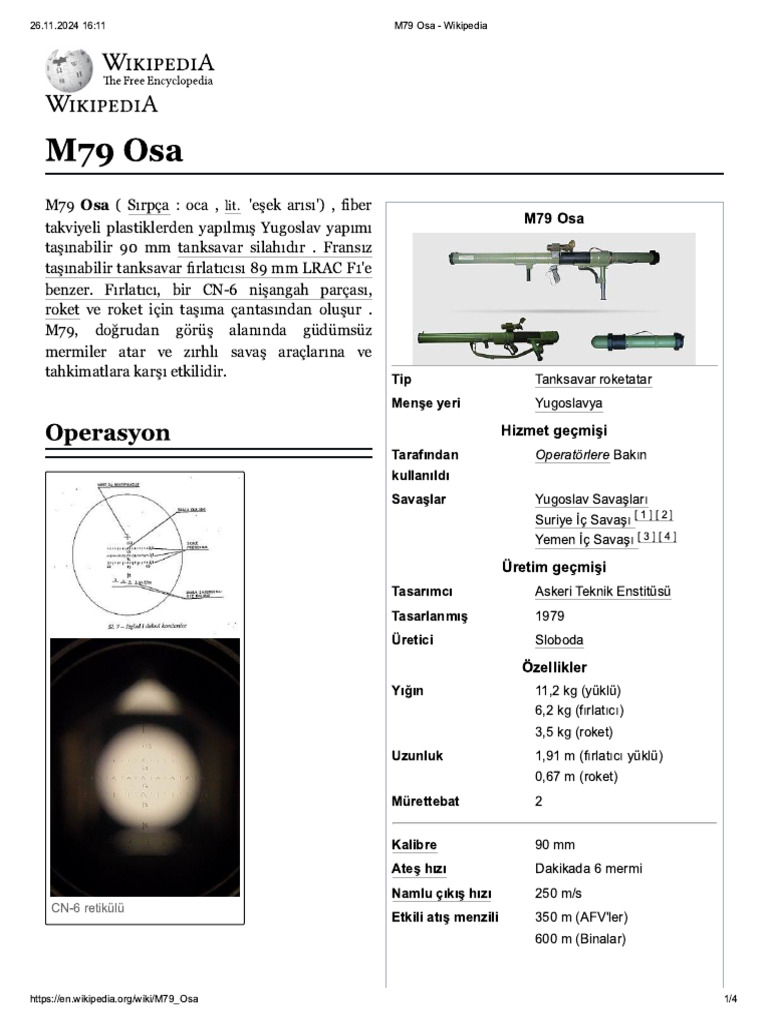 M79 Osa - Wikipedia | PDF
