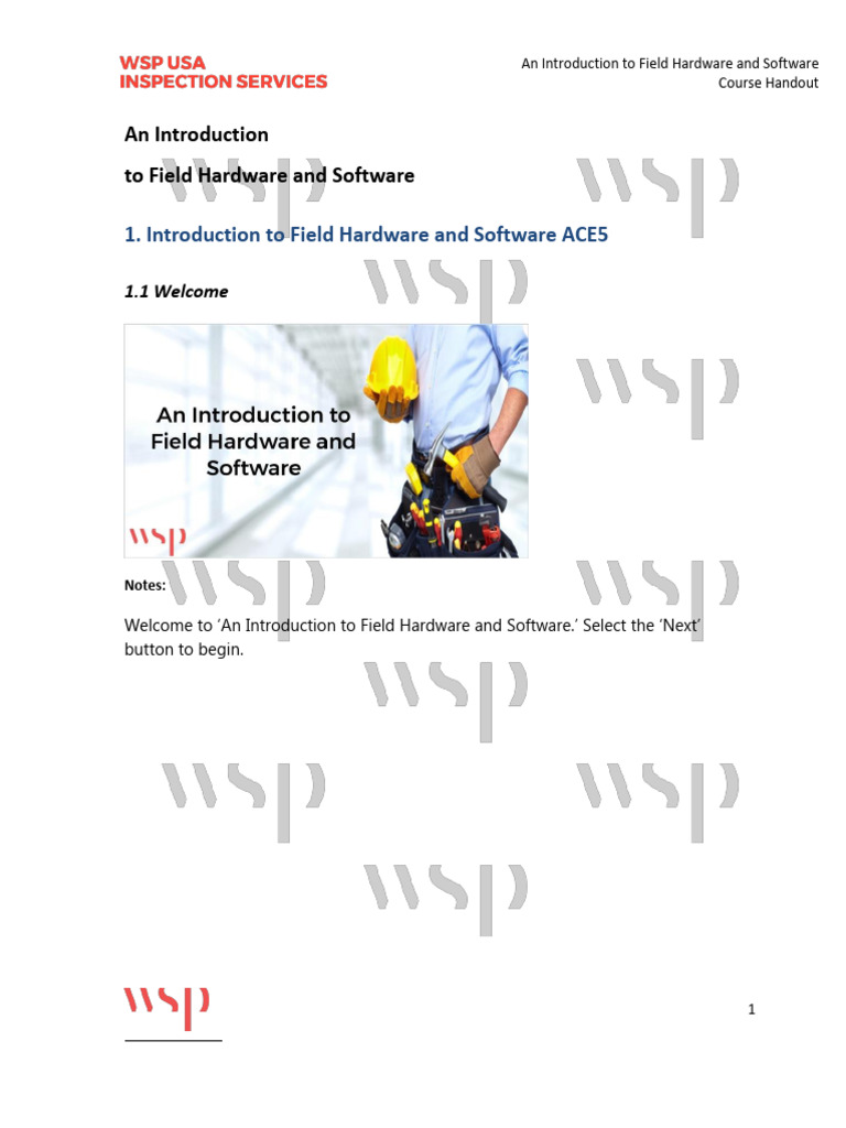 An Introduction To Field Hardware and Software | PDF | Tablet Computer | Computer Hardware