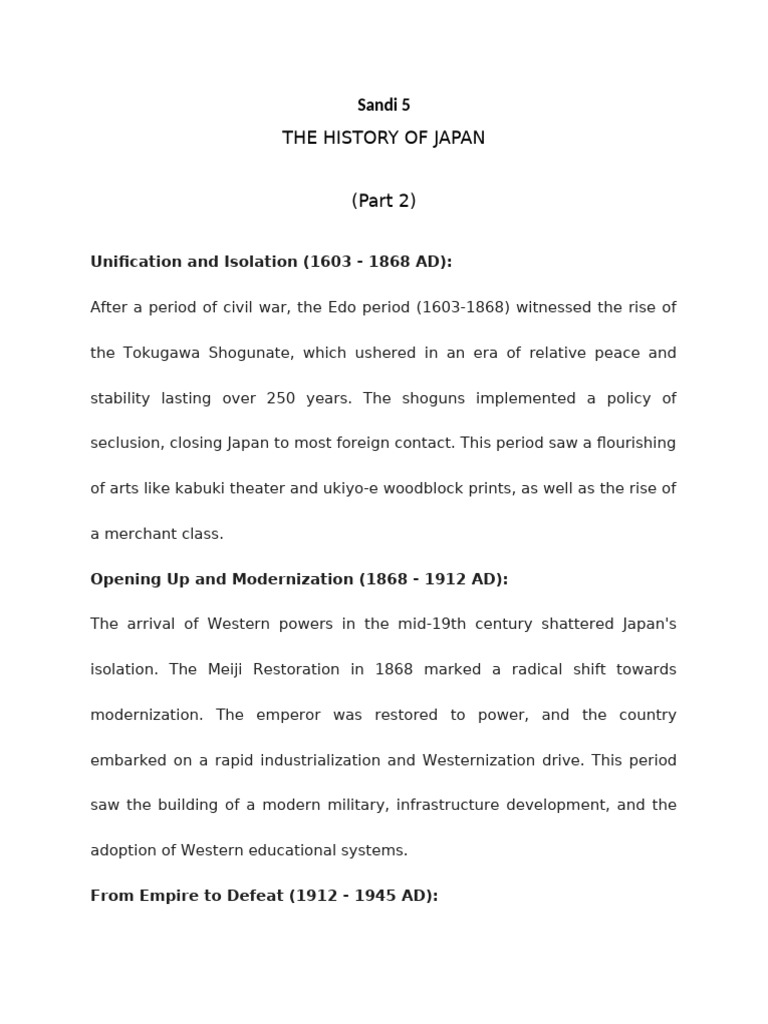 The Enchanting History of Japan (Part 2) | PDF