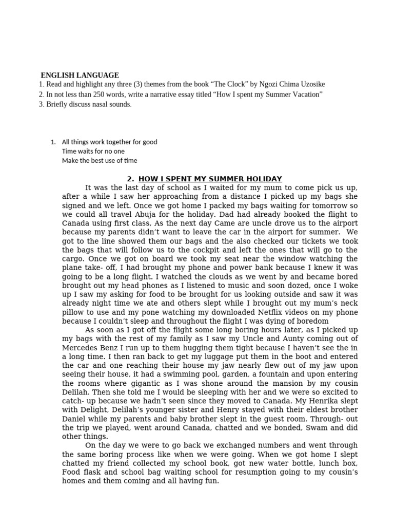 ENGLISH LANGUAGE | PDF