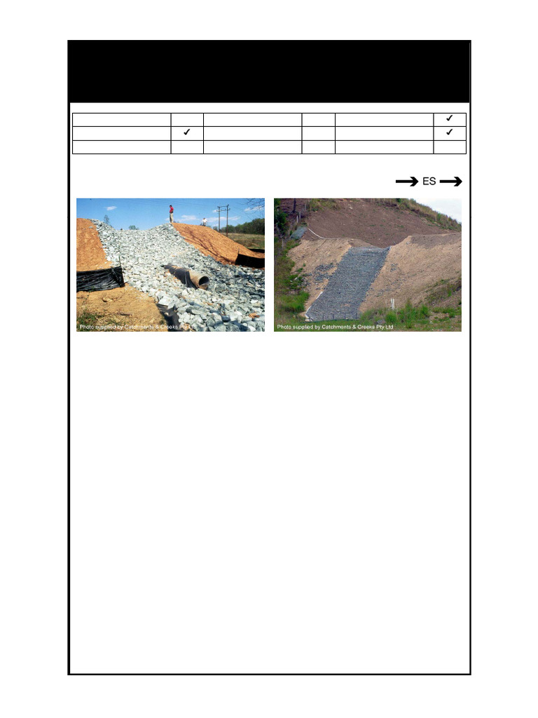 Emergency Spillways Sediment Basins | PDF | Spillway | Erosion