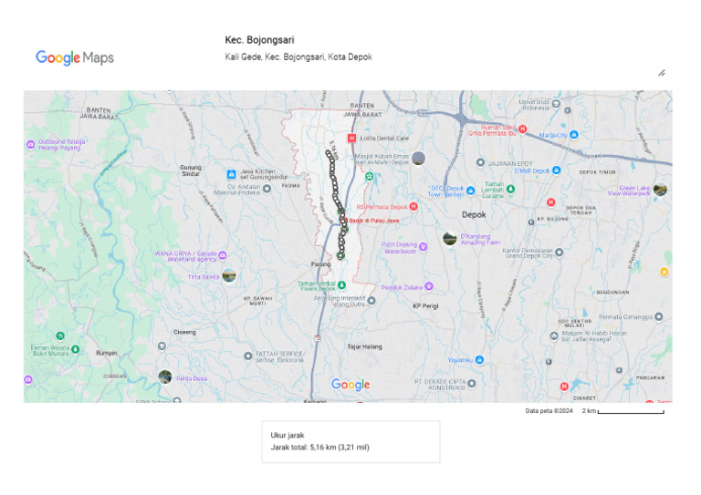 Kali Gede Kec. Bojongsari - Google Maps | PDF