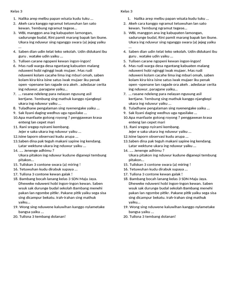 Kelas 3 21 Nov Pdf