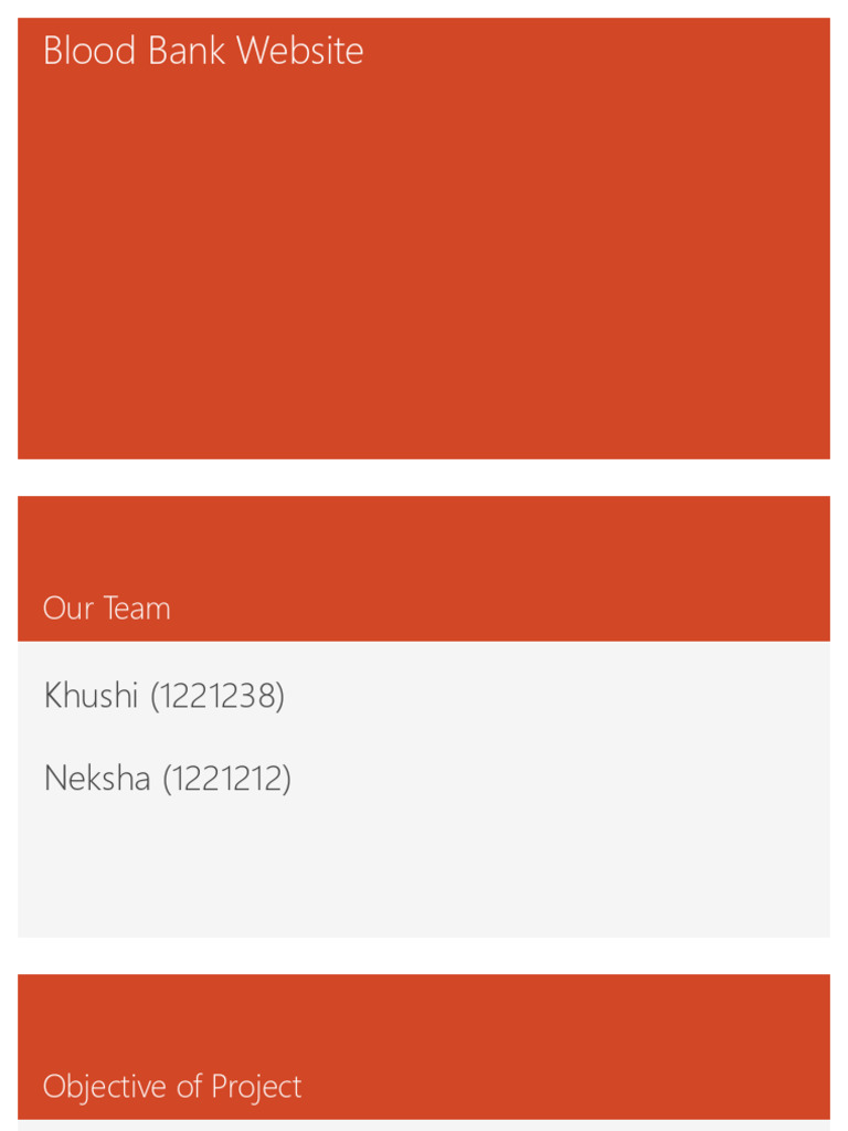 Blood Bank Website | PDF