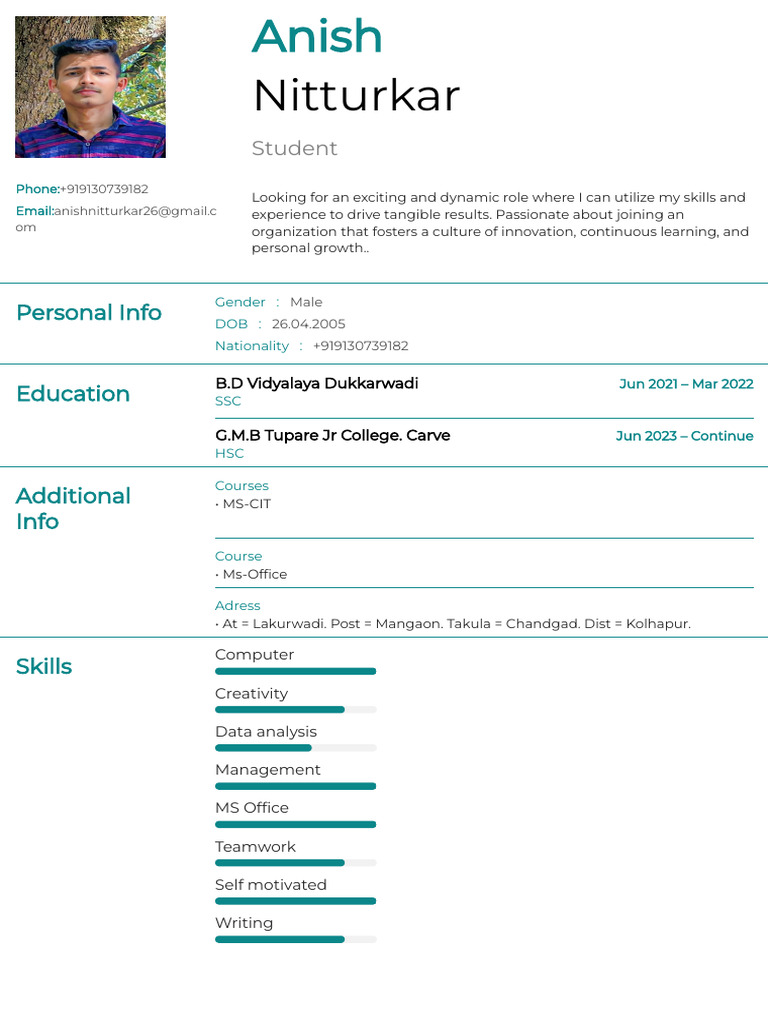 Anish Resume 818 | PDF
