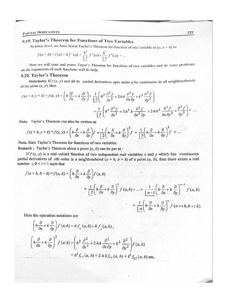 Taylor's Theorem | PDF