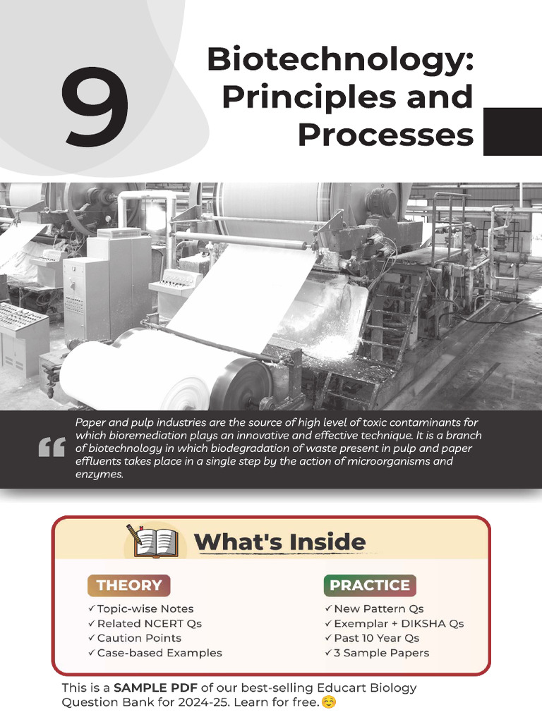 CBSE-XII Biology Chap-9 (Biotechnology - Principles and Processes ... CBSE-XII Biology Chap-9 (Biotechnology - Principles and Processes ...