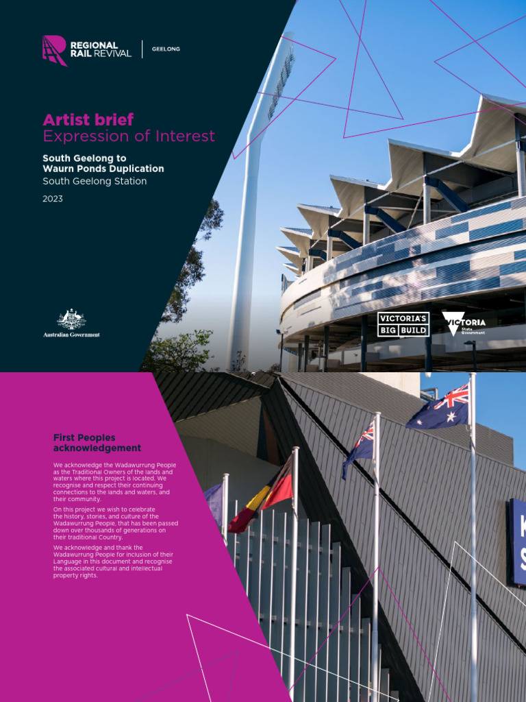 RRR WPD South Geelong Station Artist Brief EOI January 2023 | PDF | Drawing | Computer Aided Design