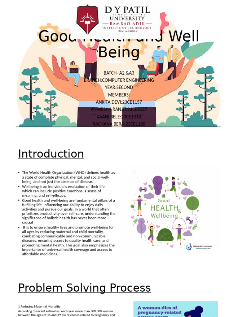 Good Health and Well Being | PDF | Health Care