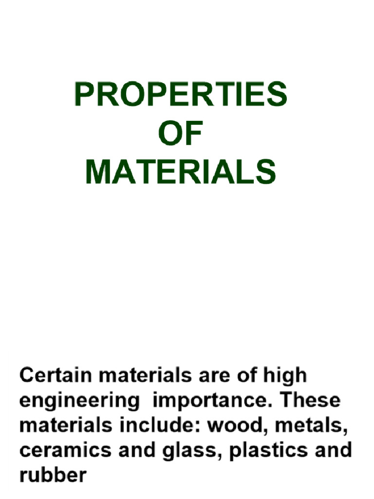 Properties of Materials Wood | PDF
