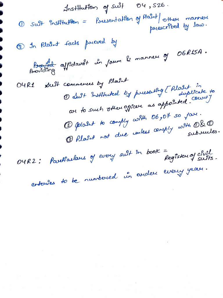 04 and 09 Institution and Appearance and Consequences of Non Appearance ...