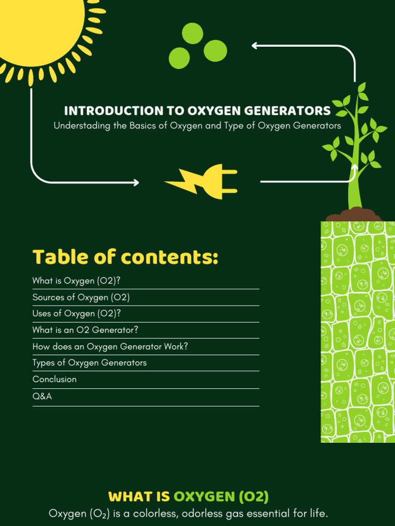 Oxygen Generators: Types & Uses | PDF | Oxygen | Process Engineering