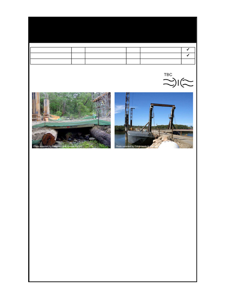 Temporary Water Course Crossings Bridges | PDF | Stream | Flood