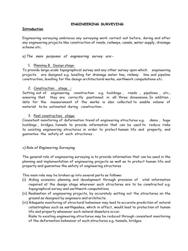 EGS 2303 Setting Out Works 2024 | PDF | Surveying | Engineering