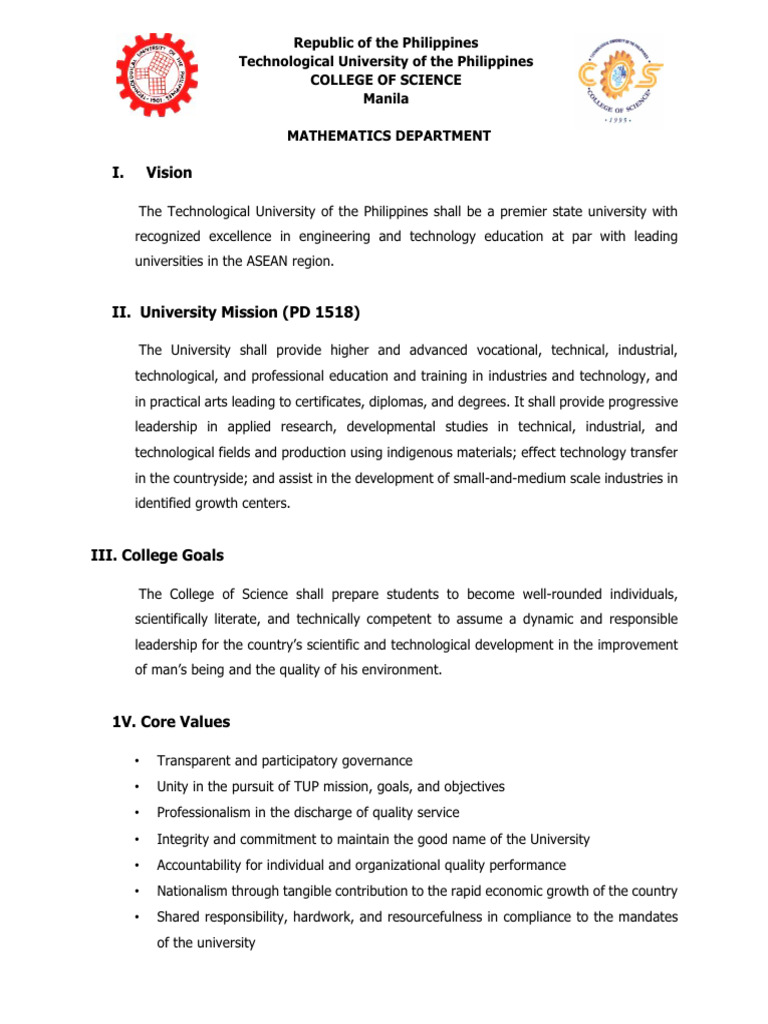 MMW Syllabus | PDF | Mathematics | Mathematical Proof