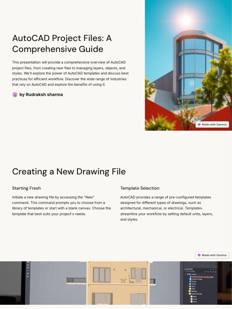 AutoCAD Project Files A Comprehensive Guide | PDF | Drawing | Auto Cad