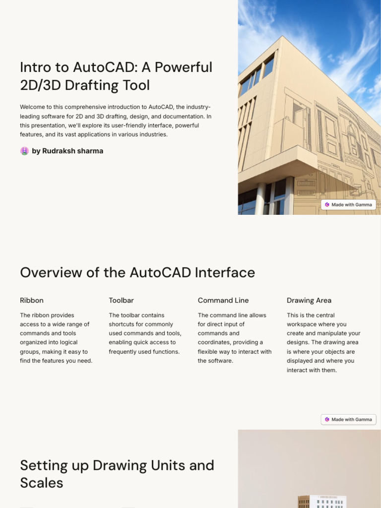 Intro To AutoCAD A Powerful 2D3D Drafting Tool | PDF | Rotation | Dimension