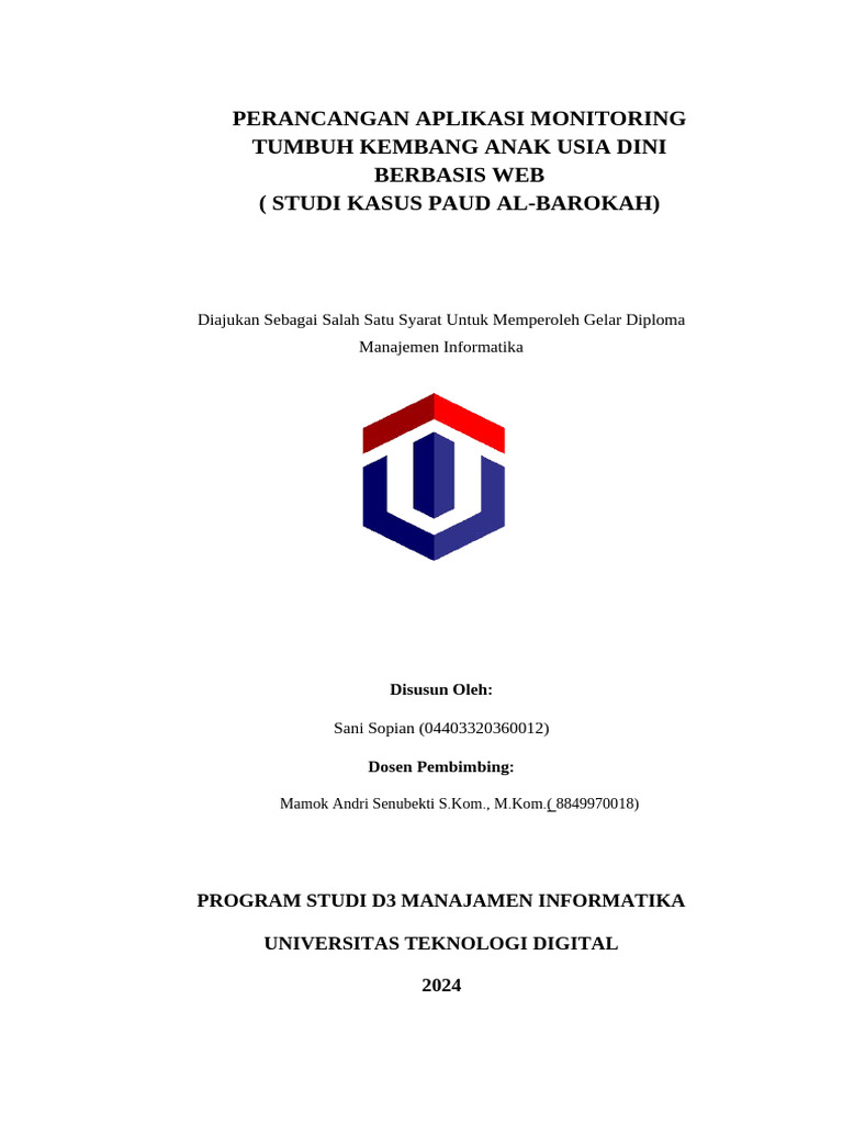 Cover Laporan PKL | PDF