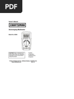 EverStart Digital Multimeter 10709WDI | PDF