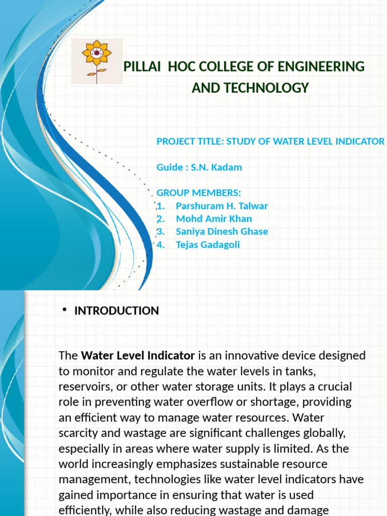 Water Level Indicator Project Overview | PDF | Water | Light Emitting Diode