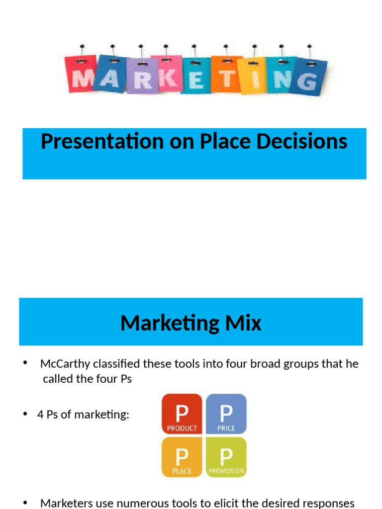 Marketing Mix Place 2 | PDF | Marketing | Retail