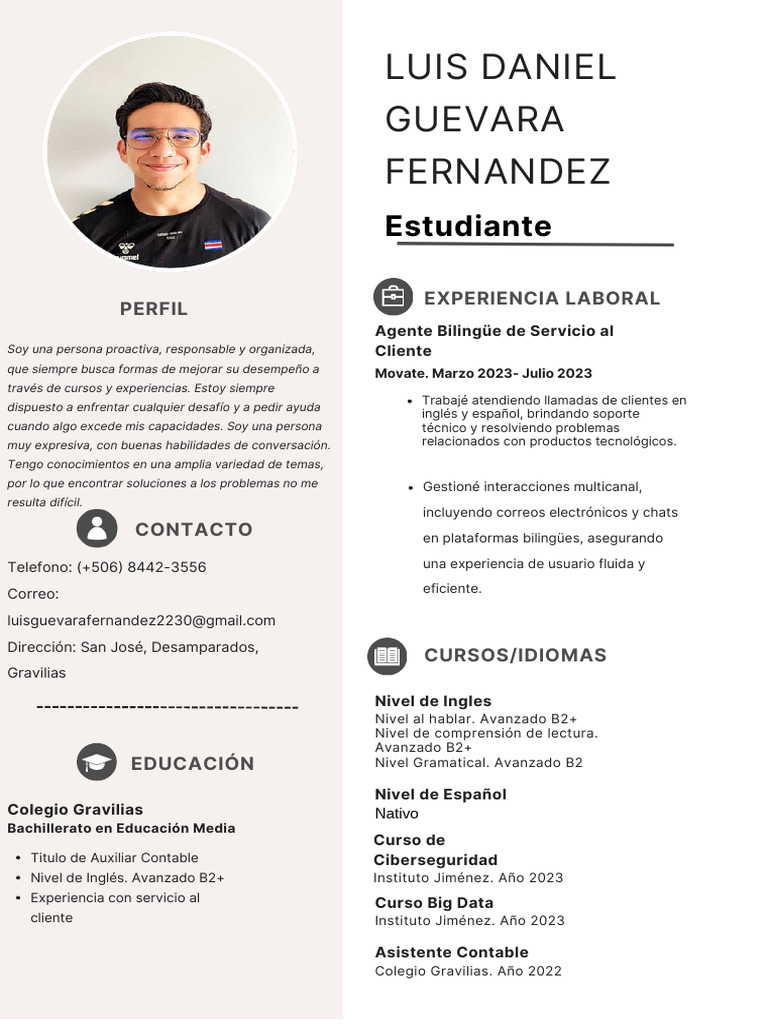 Daniel CV Esp PDF | PDF | Comunicación humana | ciberespacio