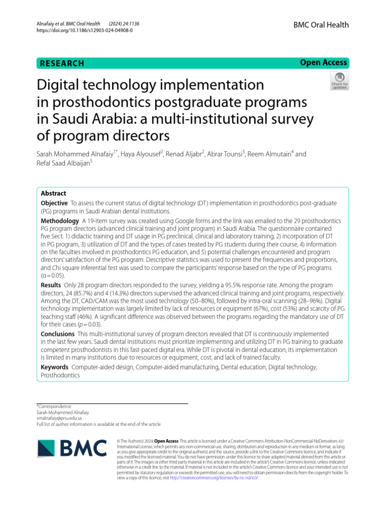 Digital Technology | PDF | Prosthodontics