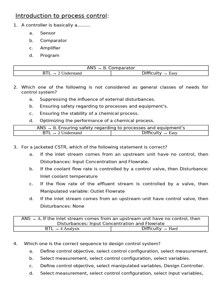 Introduction To Process Control | PDF | Feedback | Control Theory