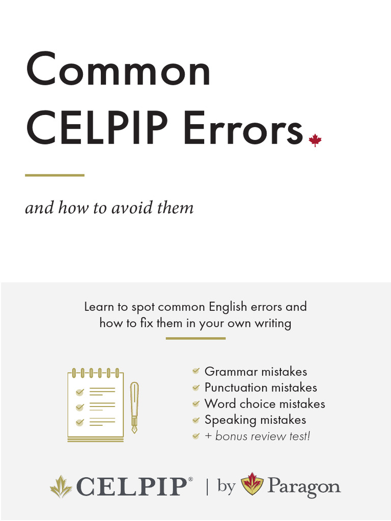 Commen Error To Be Avoid in Exam | PDF | English Grammar | Grammatical ...