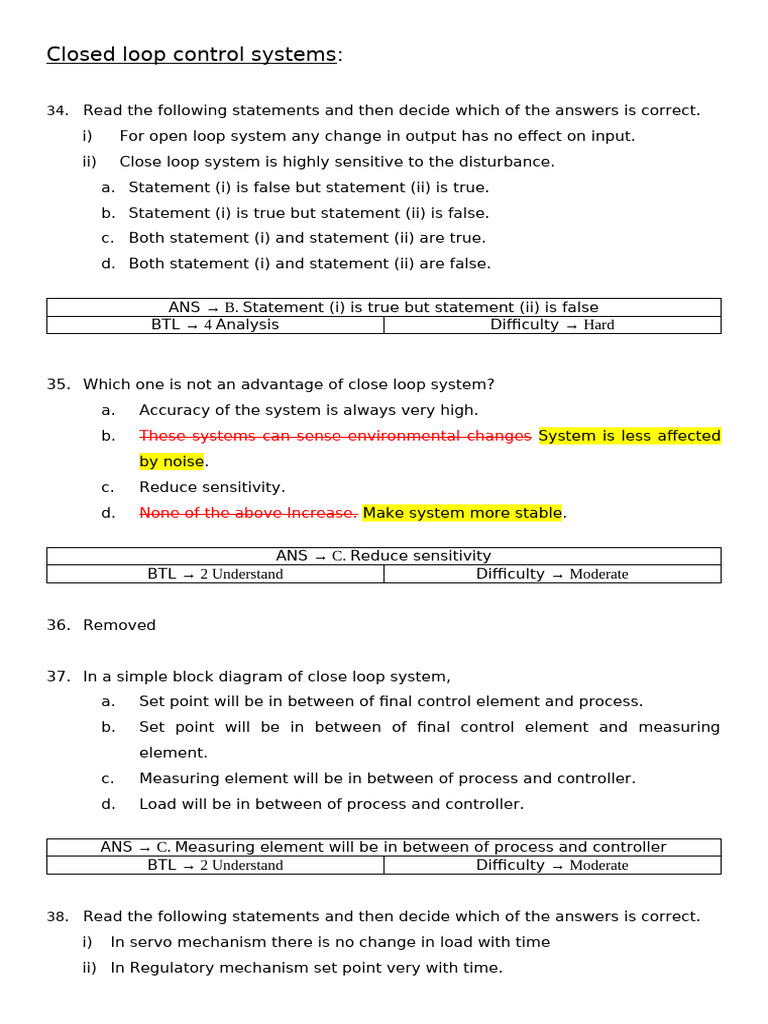 Closed Loop Control Systems | PDF | Feedback | Servomechanism