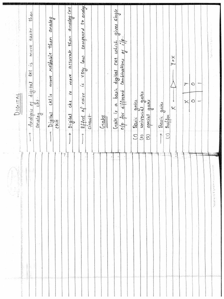 Digital Electronics Notes 1 | PDF